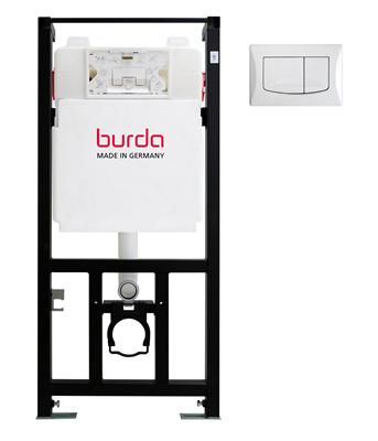 Unterputzmodul WC Element Burda incl.Drückerplatte+Befestigung (6659.2 ...
