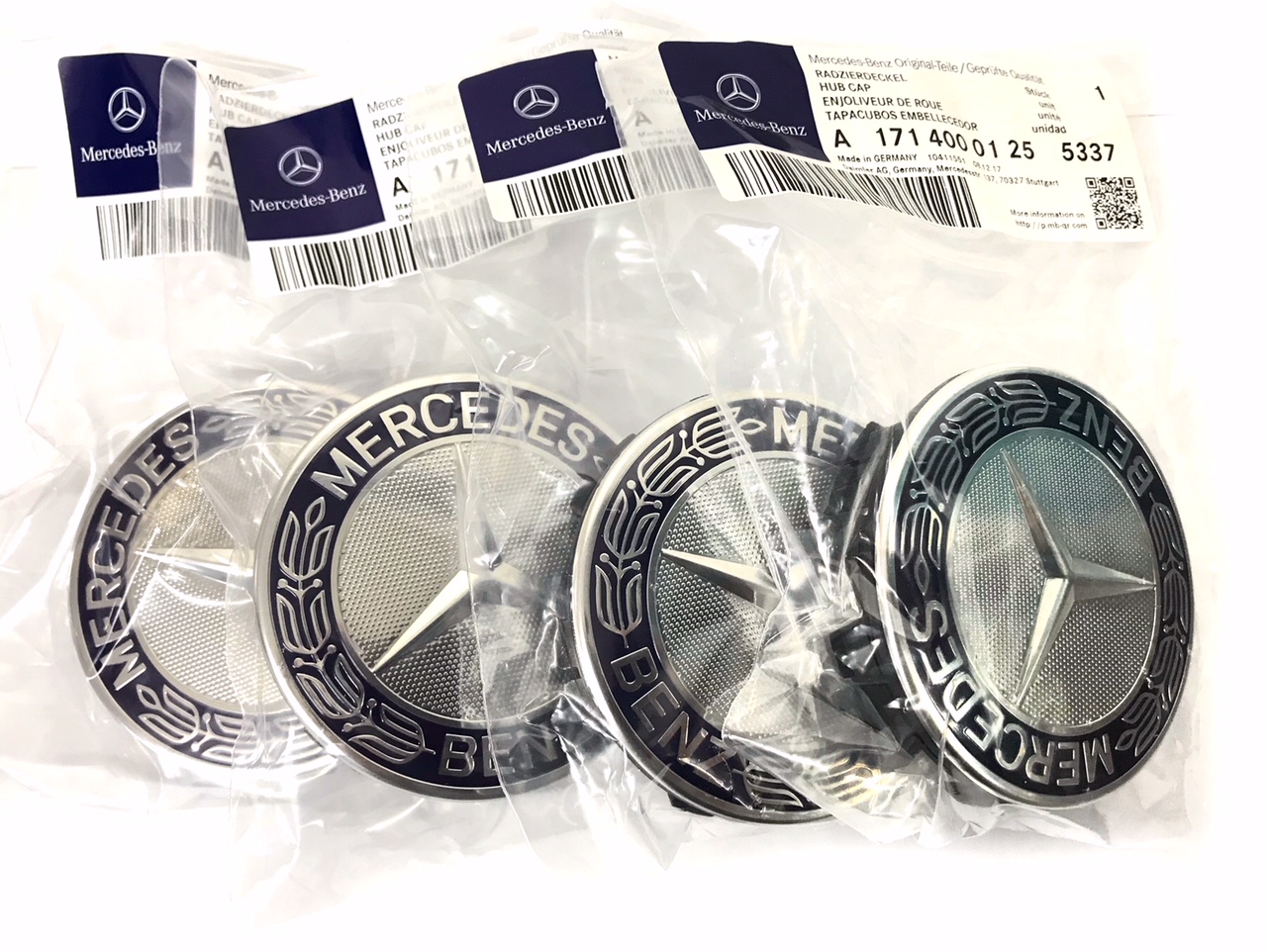Radnabenabdeckung Lorbeer royalblau Mercedes Benz - 4er Set ...
