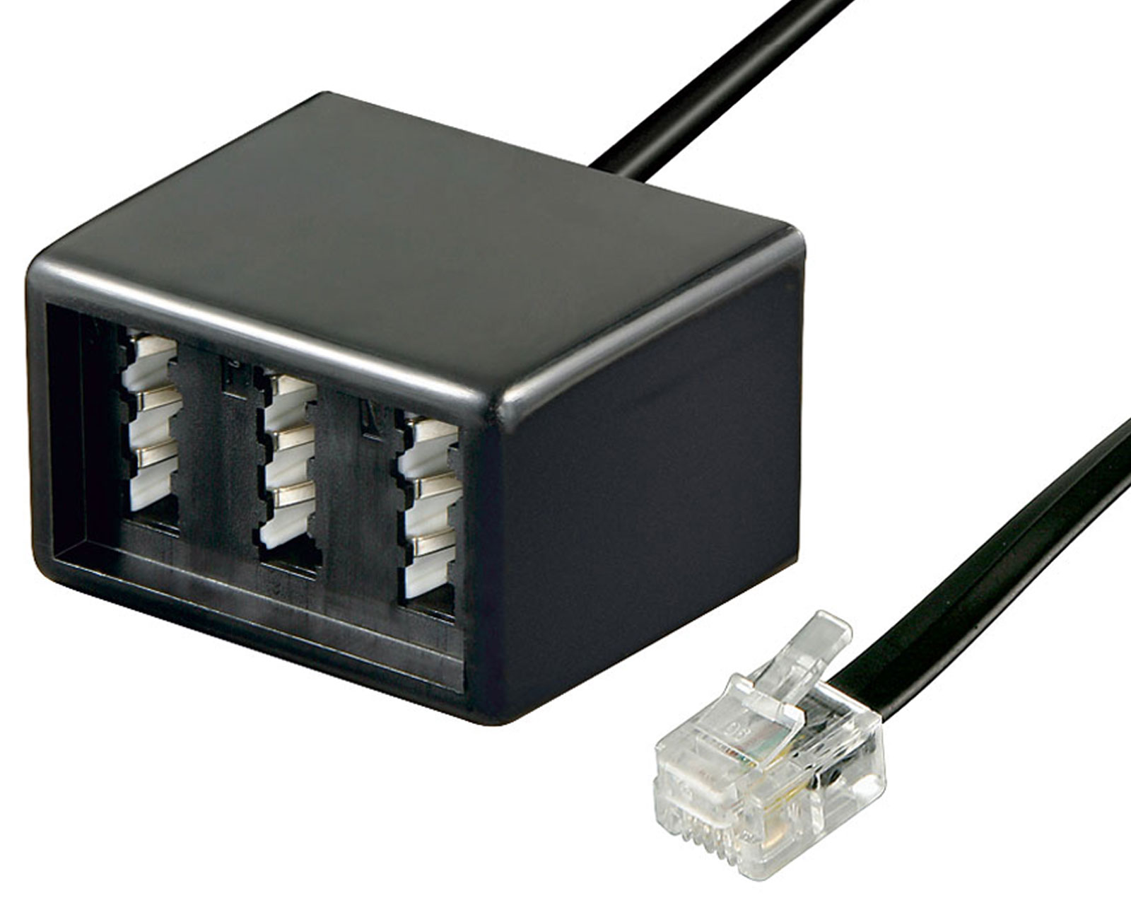 Adapter TAE NFN Buchsen an RJ11 Stecker Kabel Telefon Verteiler ...