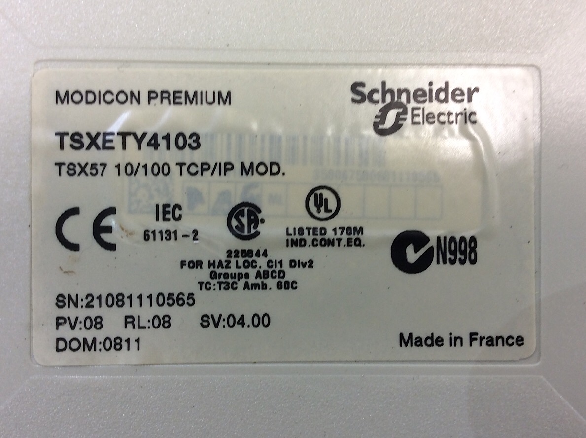 Telemecanique Schneider Electric Modicon TSX Premium TSXPSY5500 100/240VAC