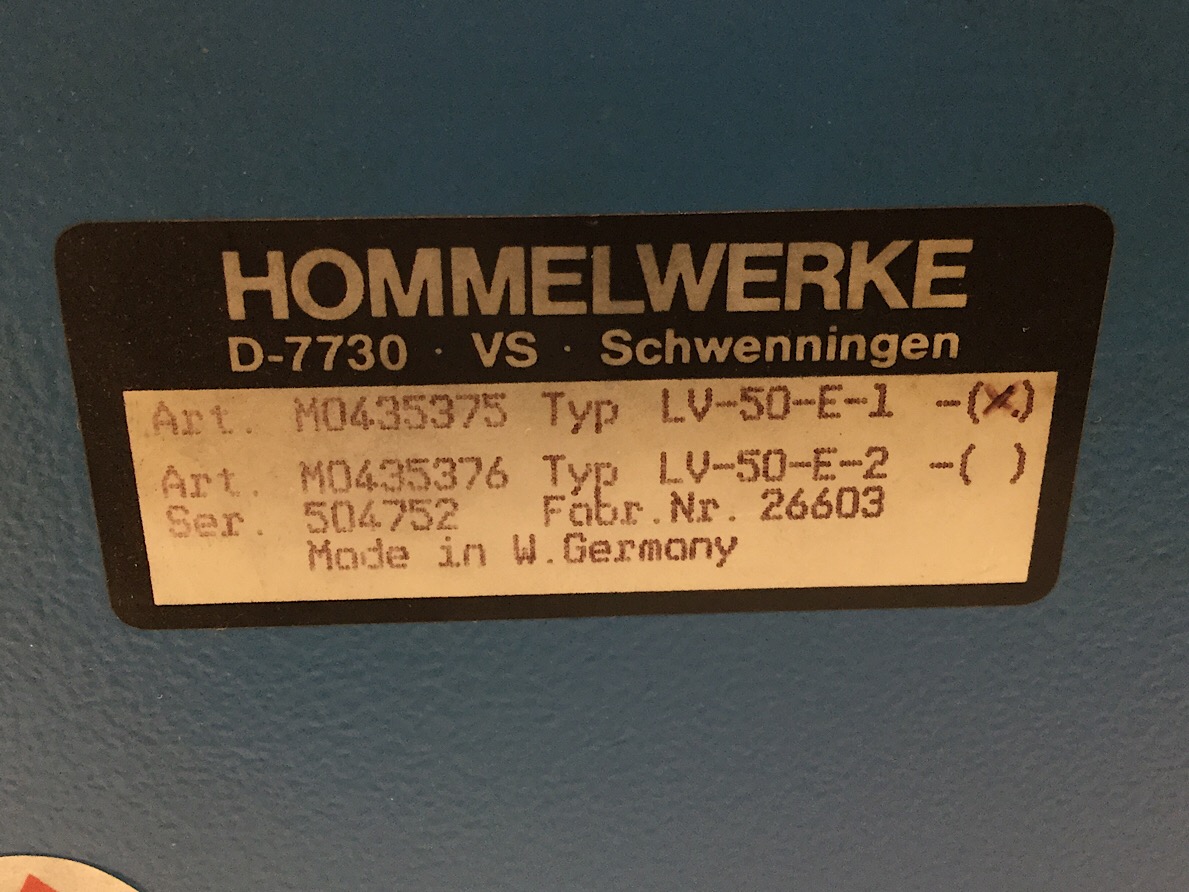 Hommelwerke LV-50-E Tester