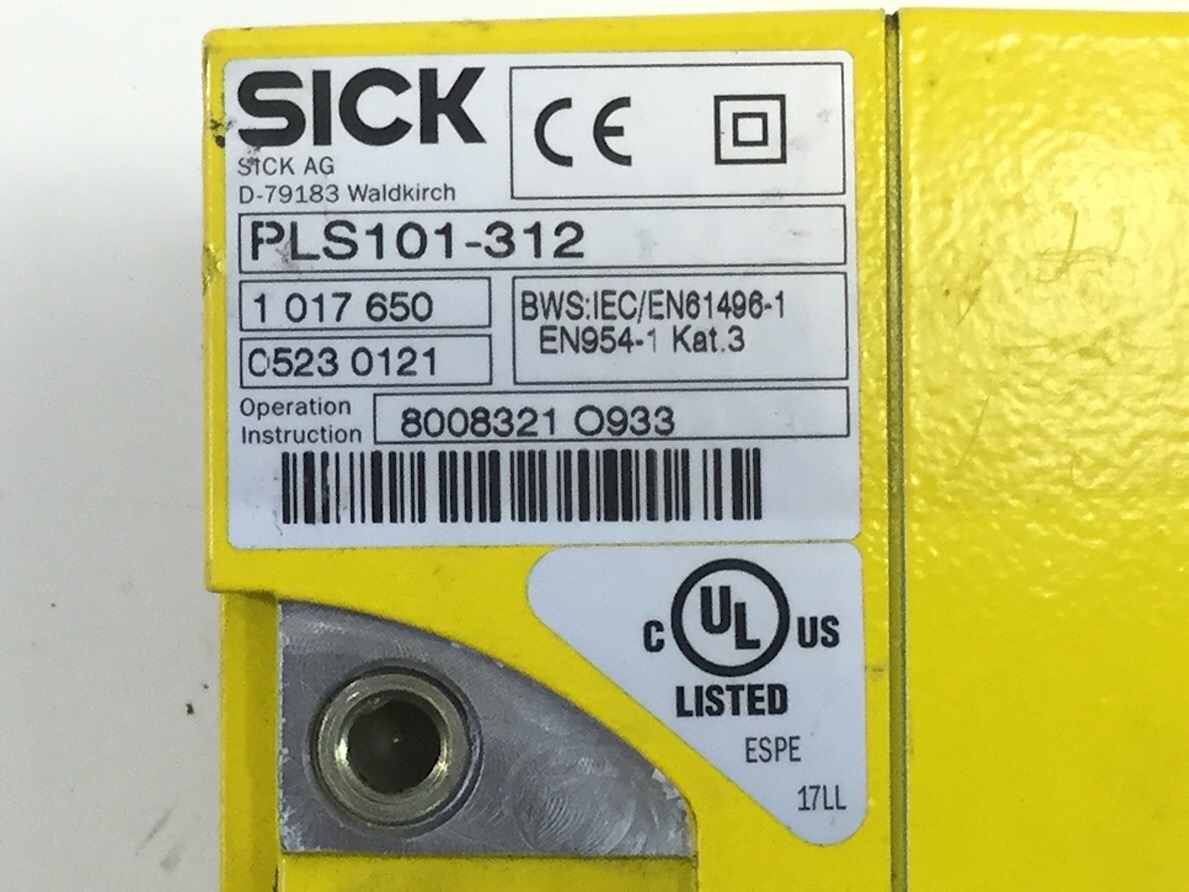 SICK Proximity Laser Scanner PLS 101-312 24V