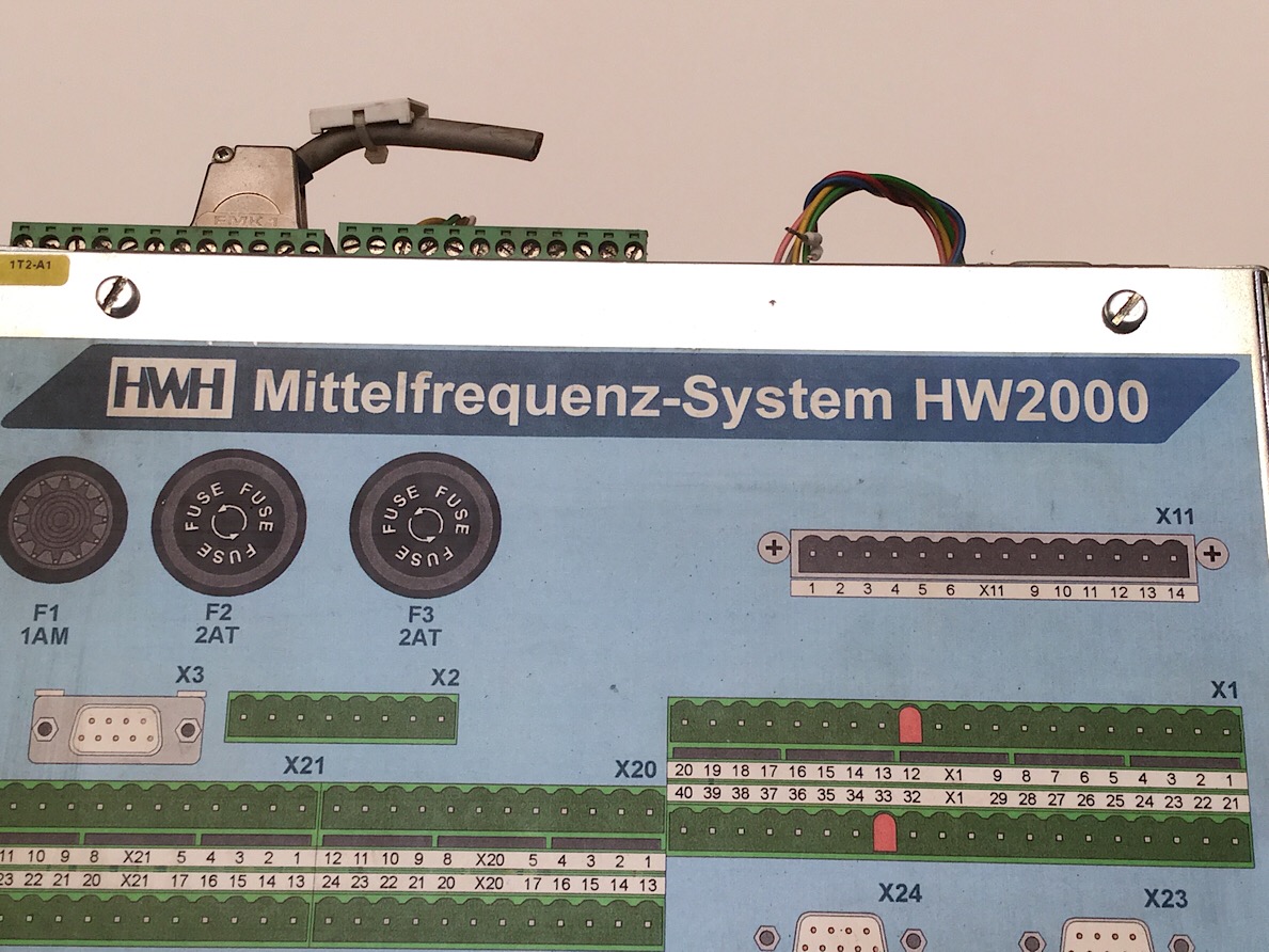 Harms+Wende HWH HWI2208 EVA, HW2000 Mittelfrequenz-System 3x400V 50Hz