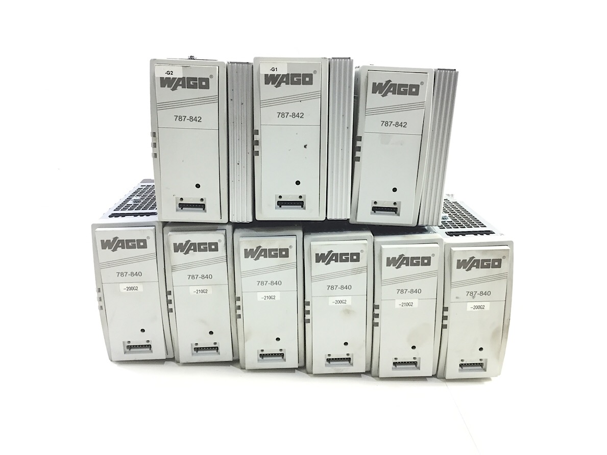6x WAGO 787-840 Epsitron PRO Power Supply 24Vdc 20A + 3x 787-842