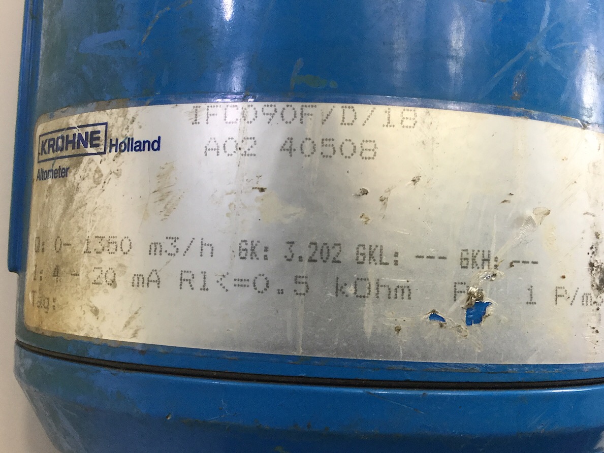 Krohne IFC 090, IFC090F/D/18 Durchflussmesser 0-1350m3/h
