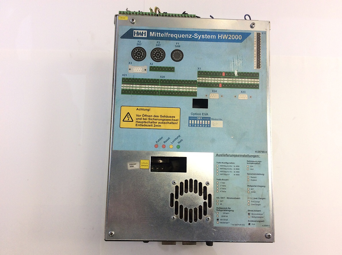 Harms+Wende HW2000 Mittelfrequenz-System HWI2416 EVA512, 3x400V 50Hz