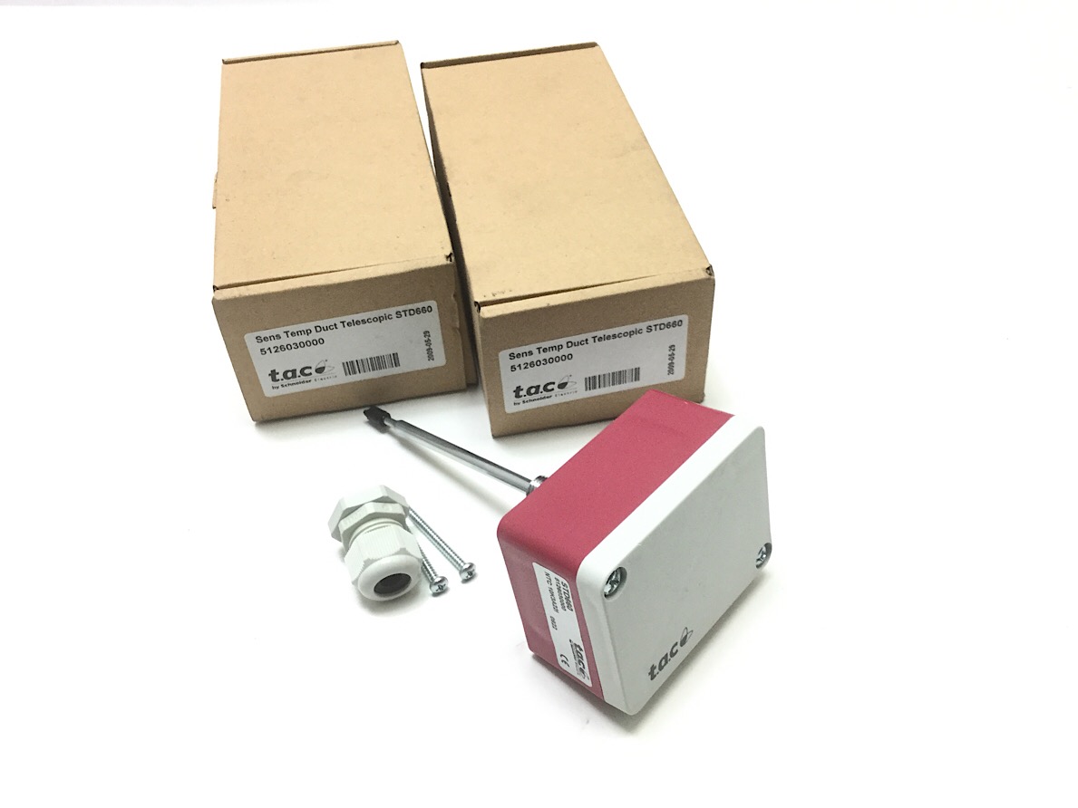 2x T.A.C Schneider Electric STD660 5126030000 temp duct telescopic