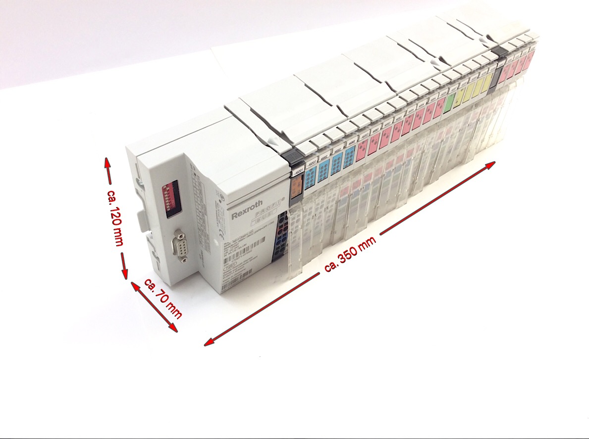 Set Bosch Rexroth Profibus-Rack mit div. Module: 2x Inline 7261 usw.