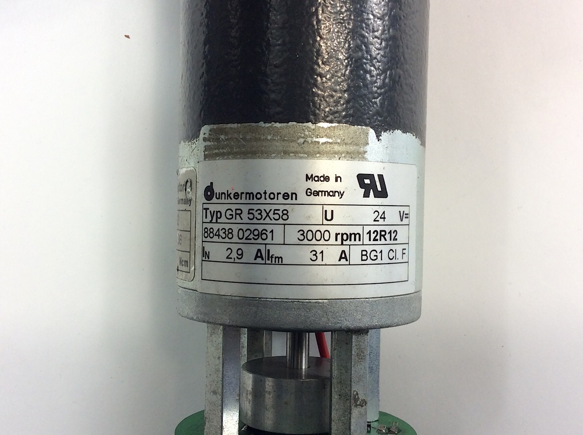 Dunkermotoren GR 53X58 U 24 V, 3000rpm, In 2,9A, Ifm 31A Getriebemotor
