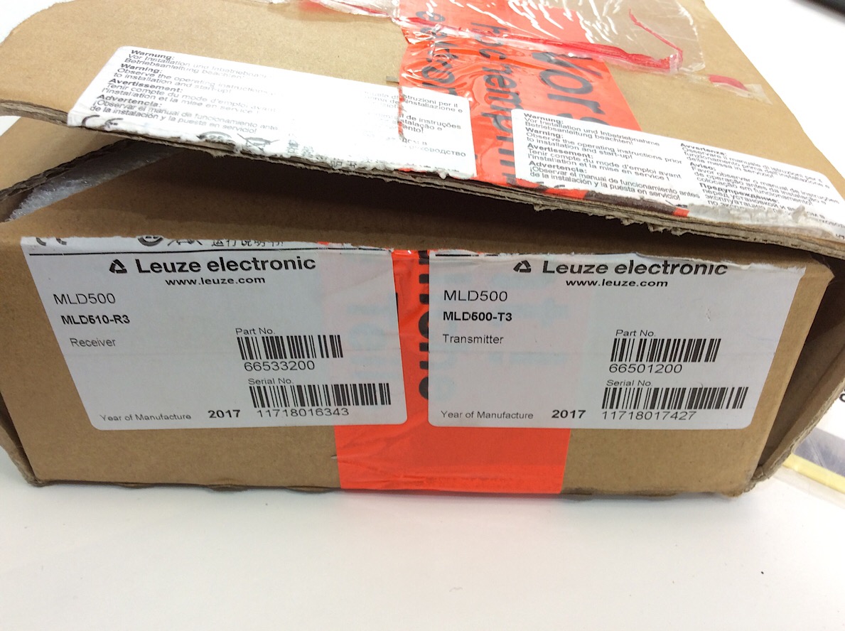 1x Leuze Electronic MLD500-T3 Sender 24V, 1x MLD510-R3 Empfänger ...