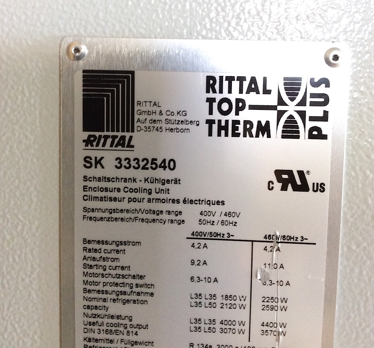 Rittal Top Therm Plus SK 3332540 Kühlgerät Schaltschrank