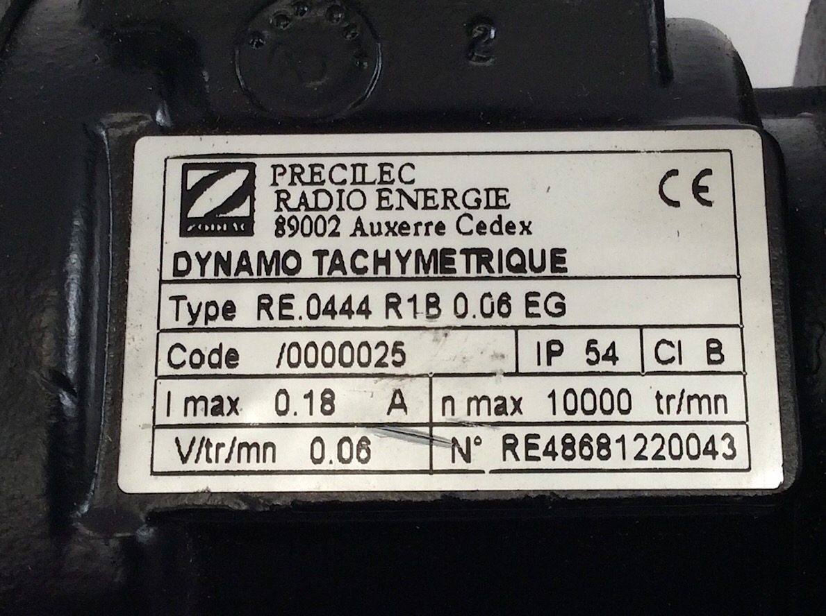 Precilec Radio Energie RE.0444 R1B 0.06 EG Tachogenerator
