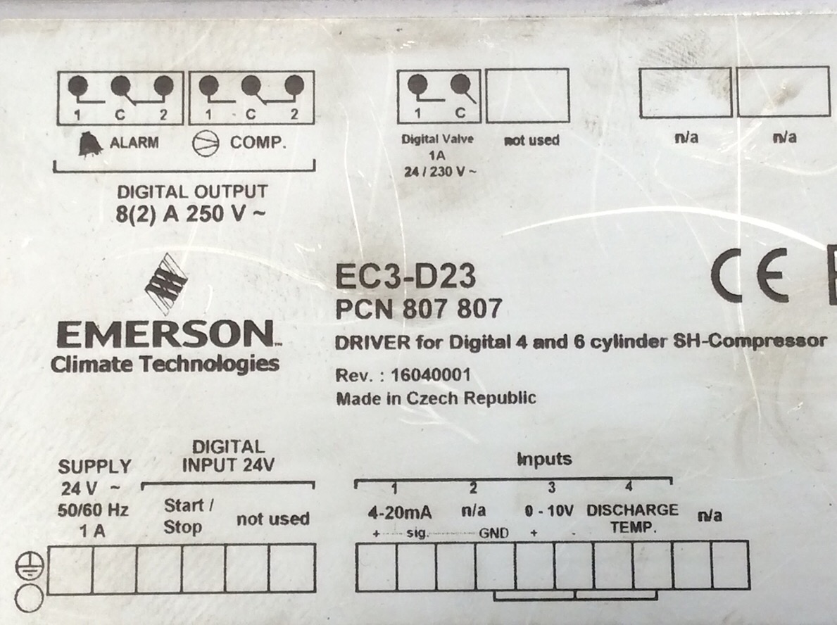 2x Emerson Ec3-D23 Controller