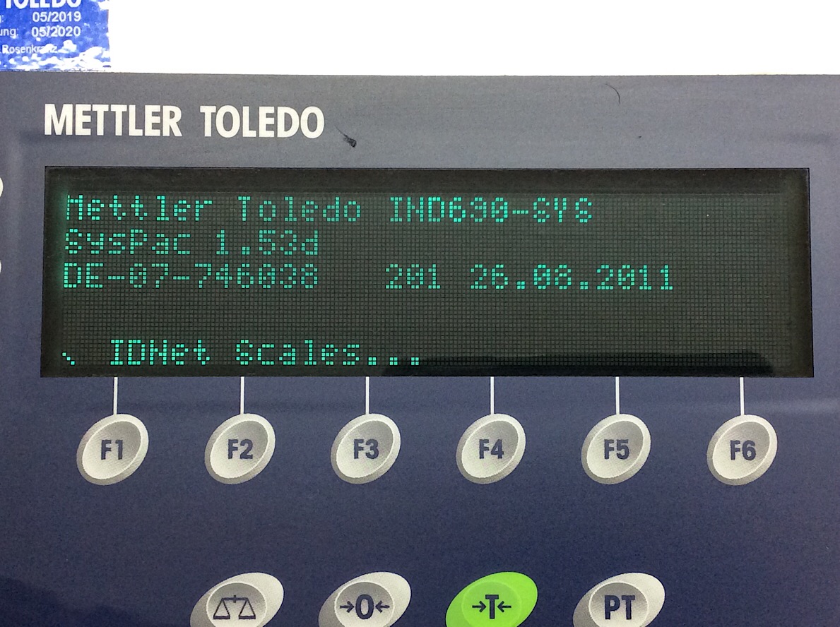 Mettler-Toledo IND690 Desk Wägeterminals 100-240V~50/60Hz