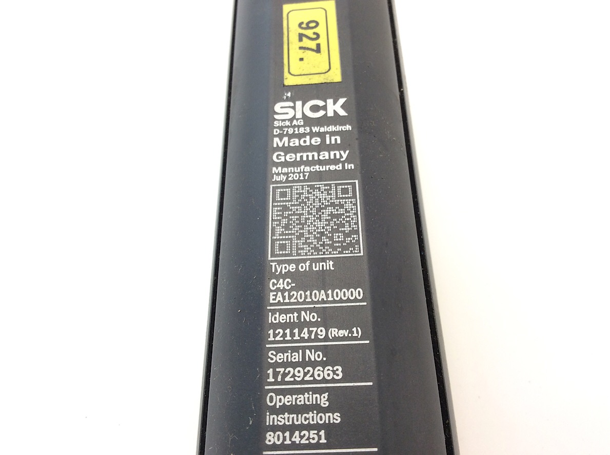 1x Sick deTec4 core C4C-EA12010A10000 1x Sick C4C-SA12010A10000