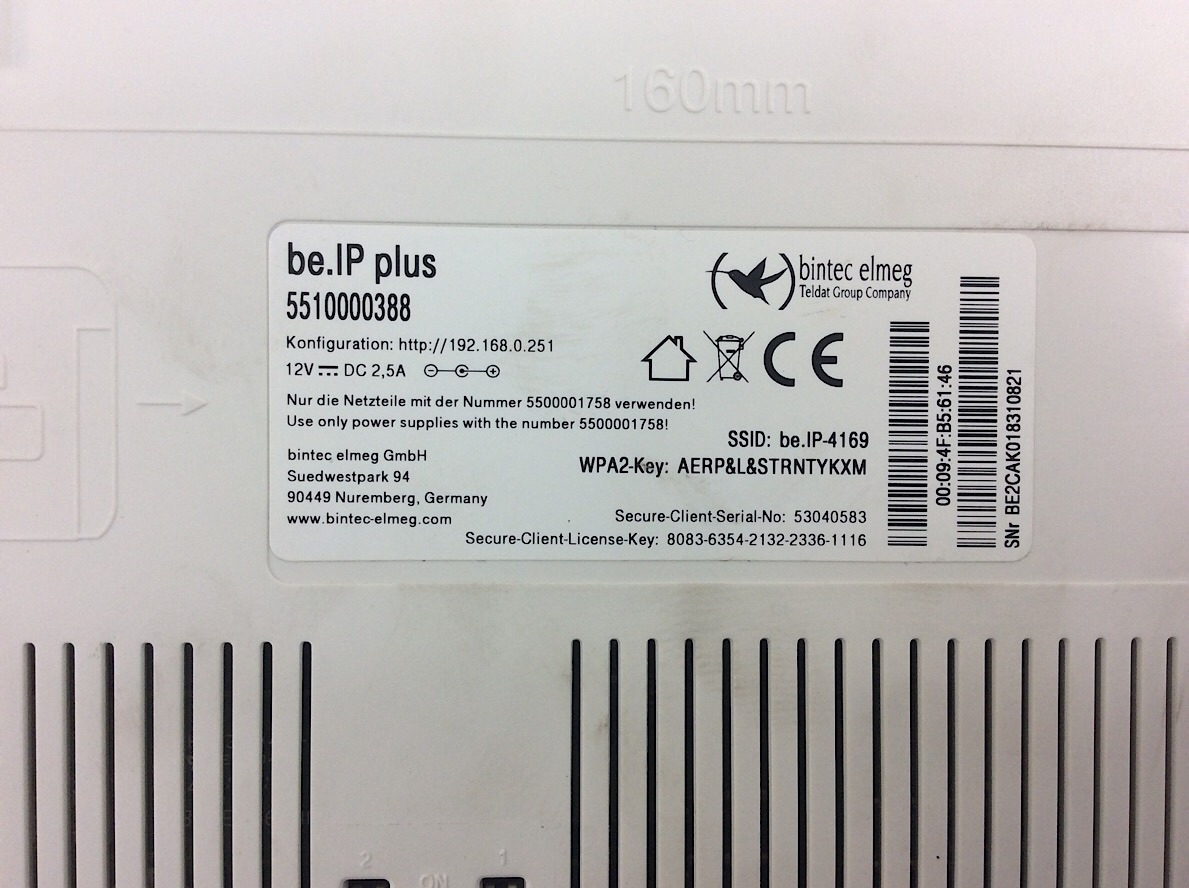 bintec elmeg Be.IP plus Telefonanlage 5510000388, Ohne Netzteil