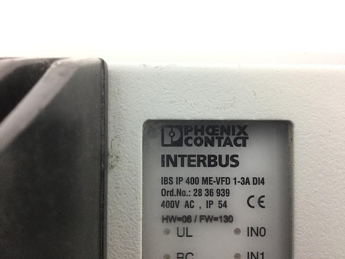 7x Phoenix Contact Interbus IBS IP 400 ME-VFD 1-3A DI4 Frequenzumrichter