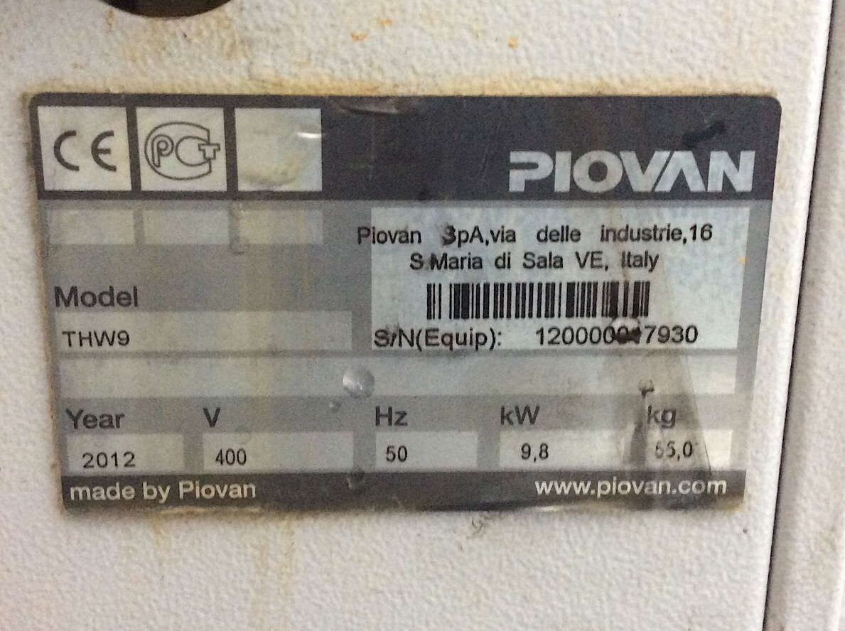 PIOVAN THW9 Temperiergerät 400V 50Hz 9,8kW
