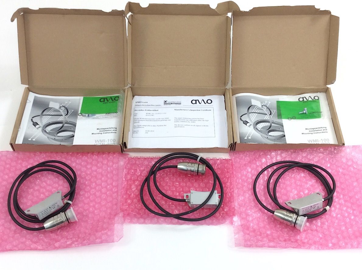 3x AMO Induktives Winkelmesssystem Type WMK-201.15-0512-1, 0-6
