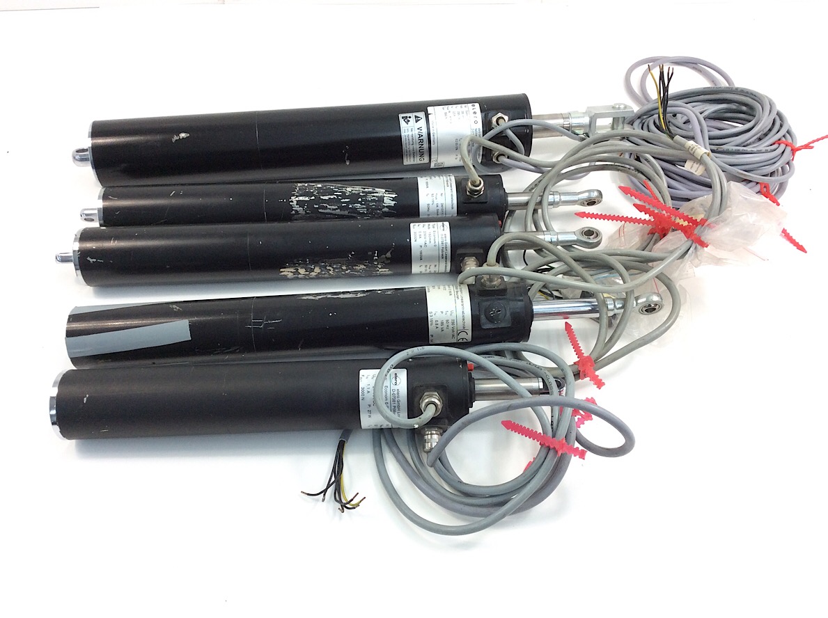 5er SET div. z.B. ELERO Econom 01 Linearantrieb 200mm 230V 2,5A 5000N