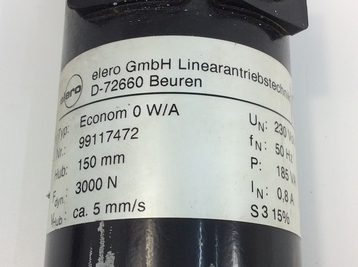 5er SET div. z.B. ELERO Econom 01 Linearantrieb 200mm 230V 2,5A 5000N