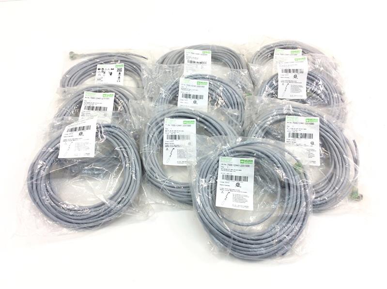 10x MurrElektronik 7000-12441-2251000 M12 Sensor-Aktor-Kabel 24V DC 4A