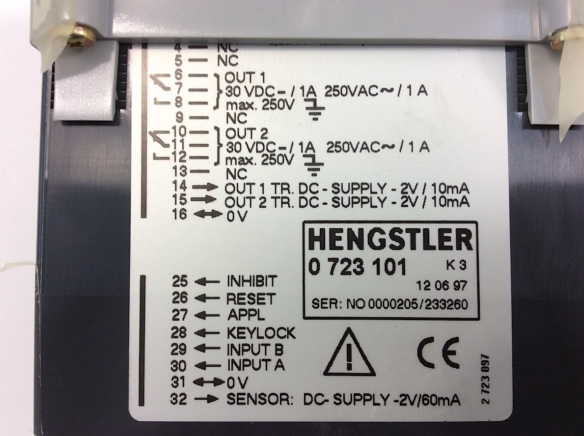 2x Hengstler signo 723, 0 723 101 Zähler