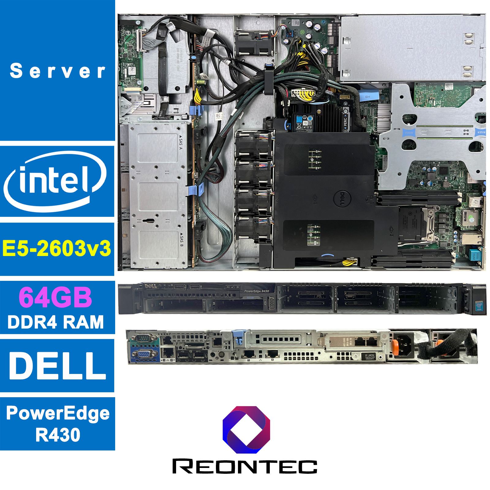 SERVIDOR DELL POWEREDGE R430 Intel® Xeon® E5-2603V3 64 GB RAM DDR4 EUR ...