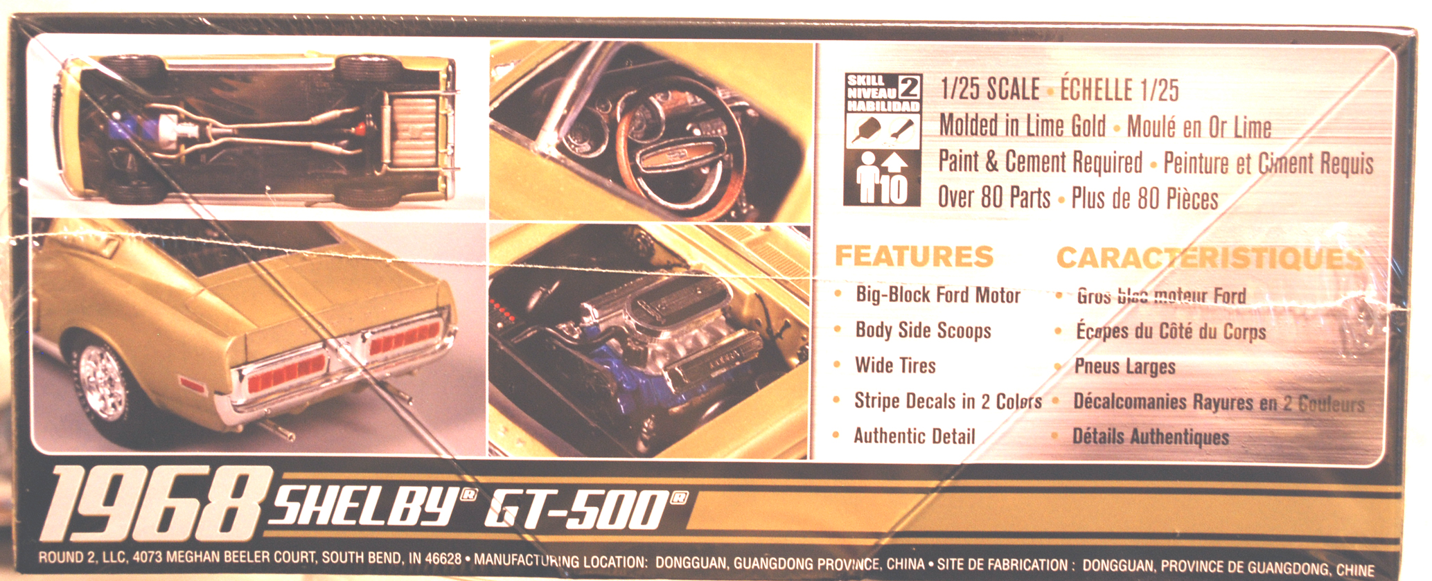 AMT 634 1968 Ford Mustang Shelby GT 500 1:25