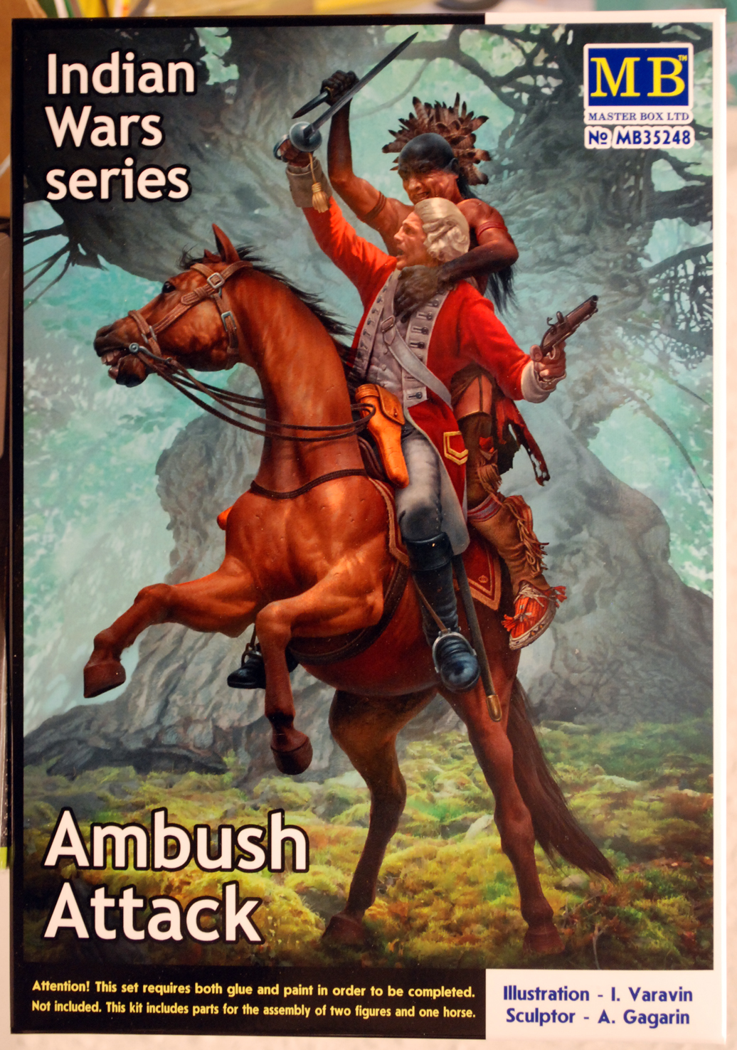 35248 Master Box Ambush Attack Indian Wars 18. Jh. 1:35 neuer Bausatz 2025