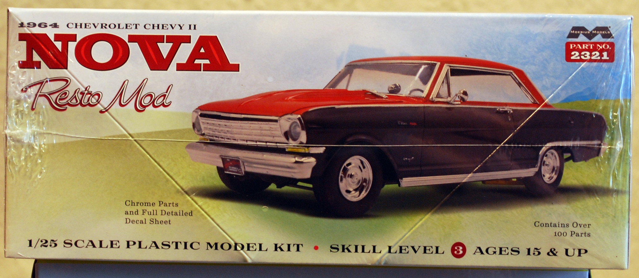 Moebius 2321 1964 Chevrolet Chevy II Nova SS Resto Mod 1:25 neu 2023