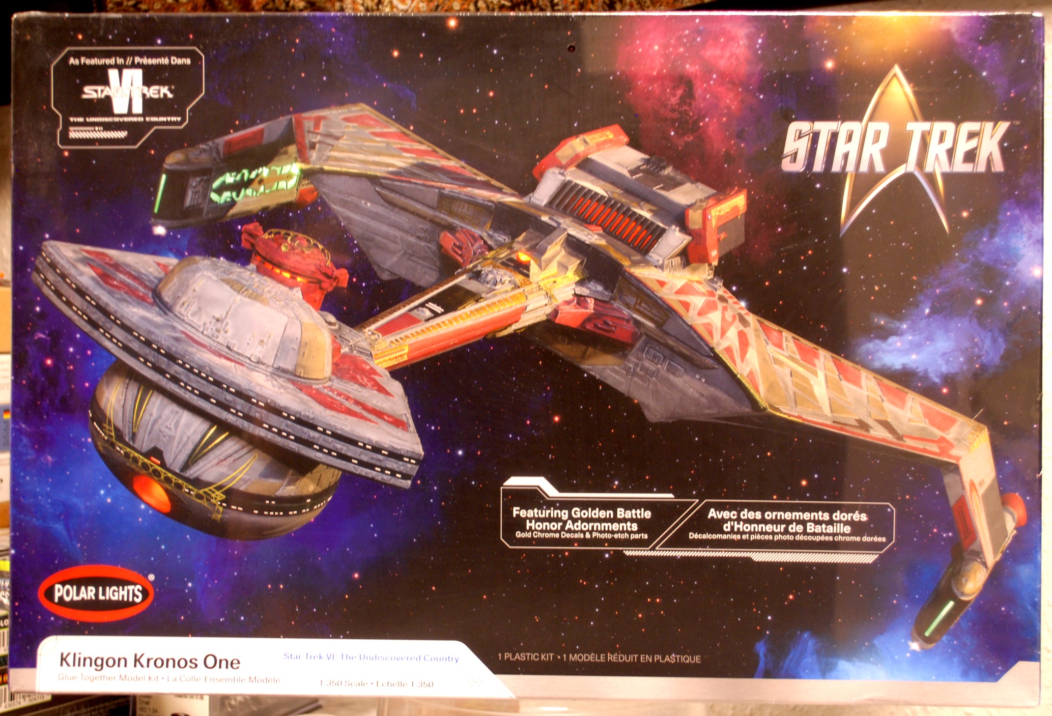 Polar Lights 997 Star Trek Klingon Kronos One Battle Cruiser 1:350 Polar Lights 997 Star Trek Klingon Kronos One Battle Cruiser 1:350