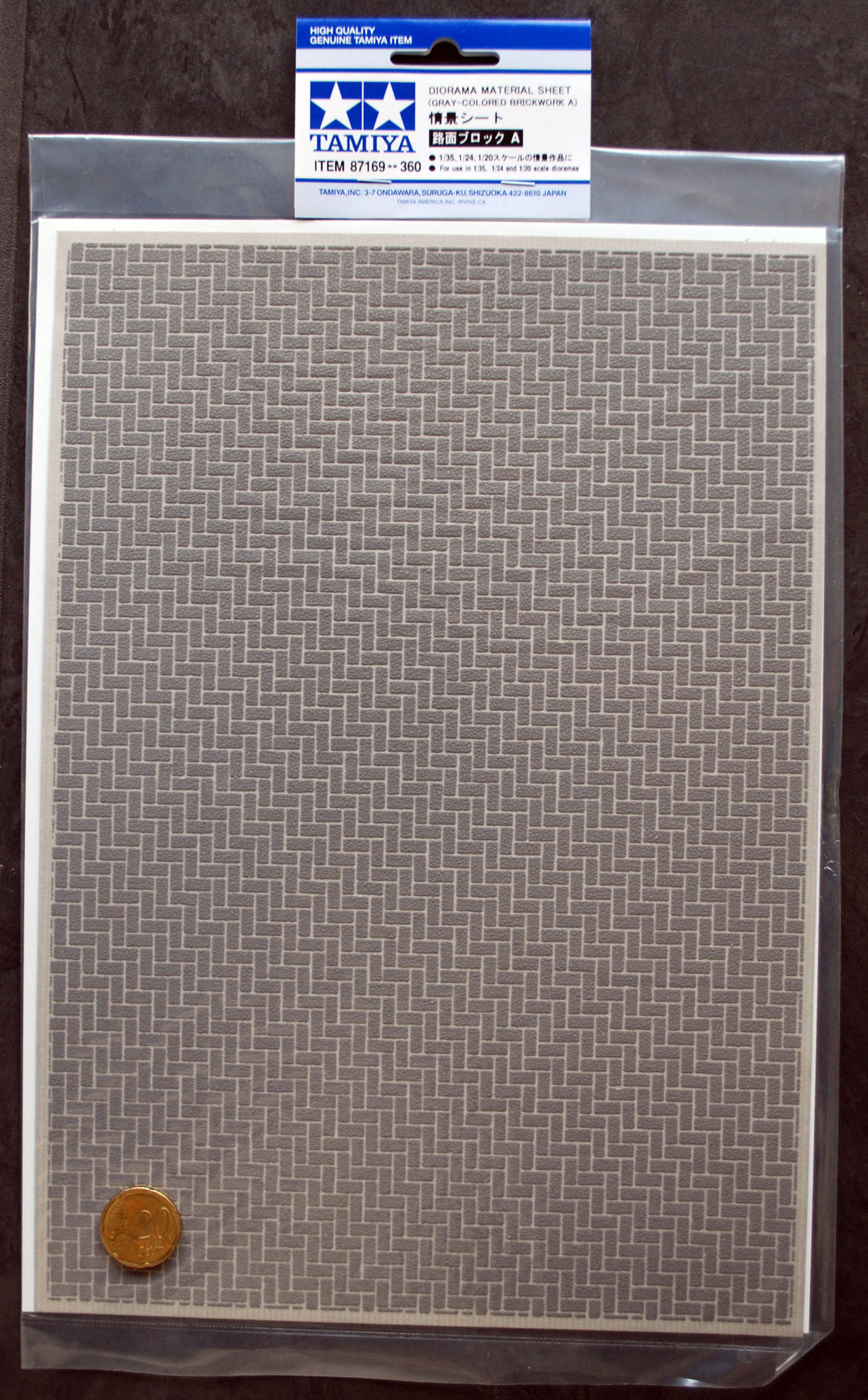 Tamiya 87165 universell Diorama-bogen Pflasterstein klein online kaufen ...