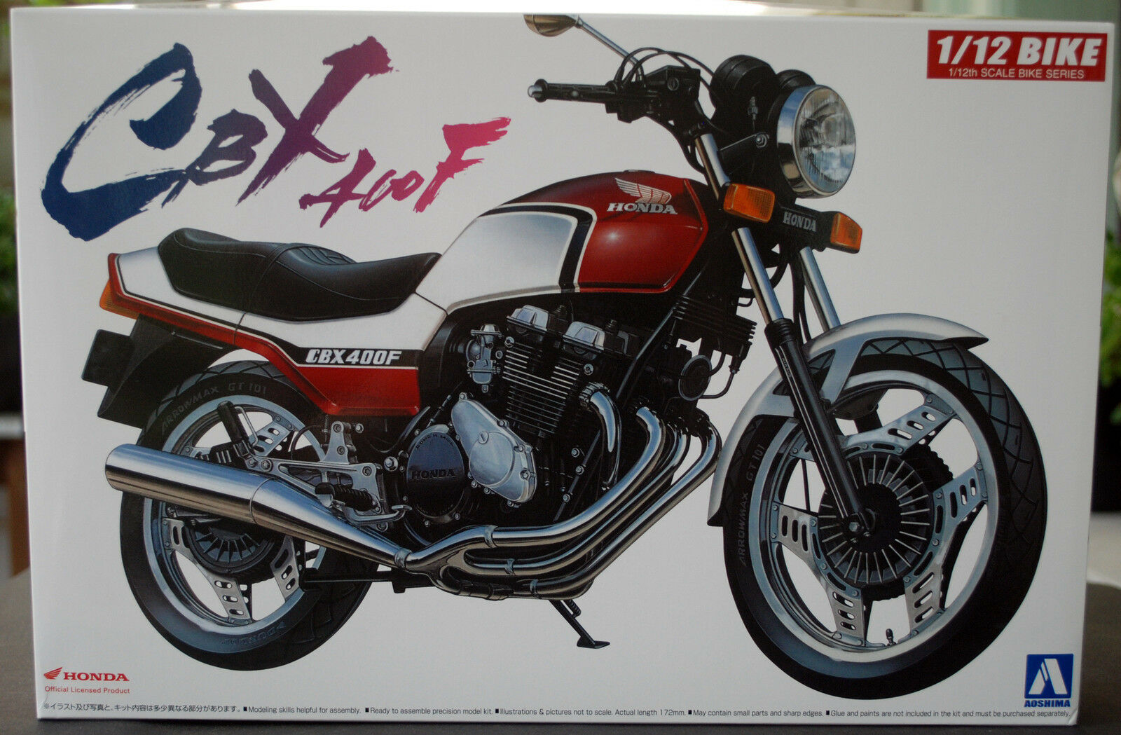 Aoshima 041642 Honda CBX 400 F, 1:12 Motorrad Bike