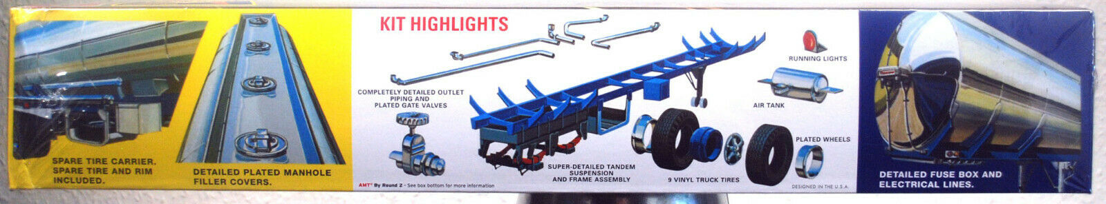 Fruehauf Plated Tanker Semi Trailer Sunoco 1:25 AMT 1239 wieder neu 2021