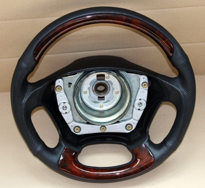 Lenkrad Wurzelholz HOLZ Leder Mercedes W163 ML VICTOR DESIGN